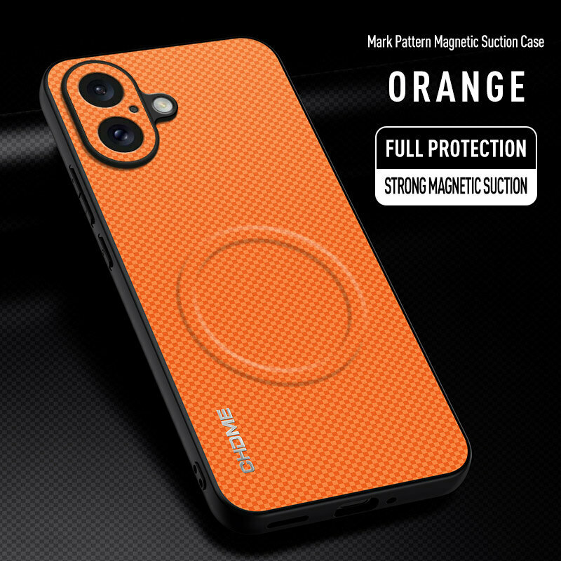 Чехол для Apple iPhone 17 / Айфон 17, soft touch, чехол-кардиомонитор, искусственная кожа, защита камеры, ударопрочный, усиленные углы, Apple, Apple iPhone 17, orange,
