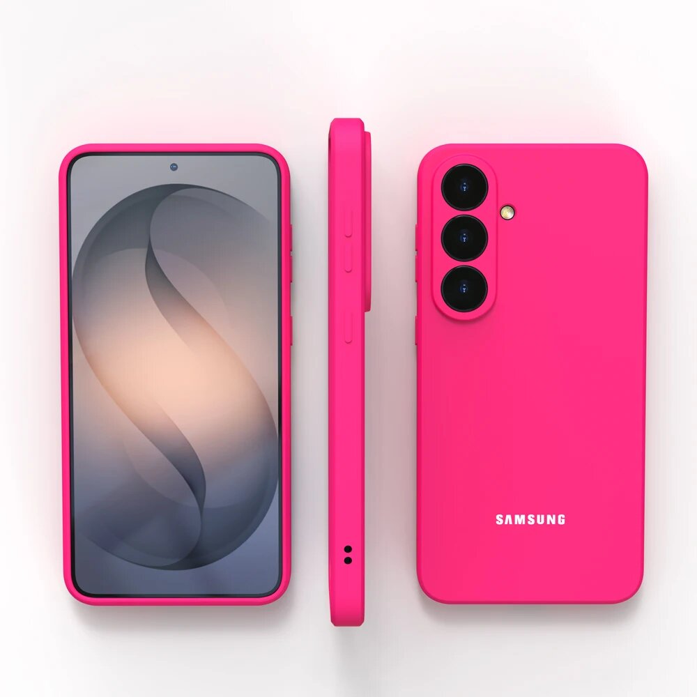 Силиконовый мягкий чехол для Samsung Galaxy S26 S25 S24 S23 S22 Plus FE A56 A55, тонкий, противоударный, с защитой камеры, задняя крышка для телефона