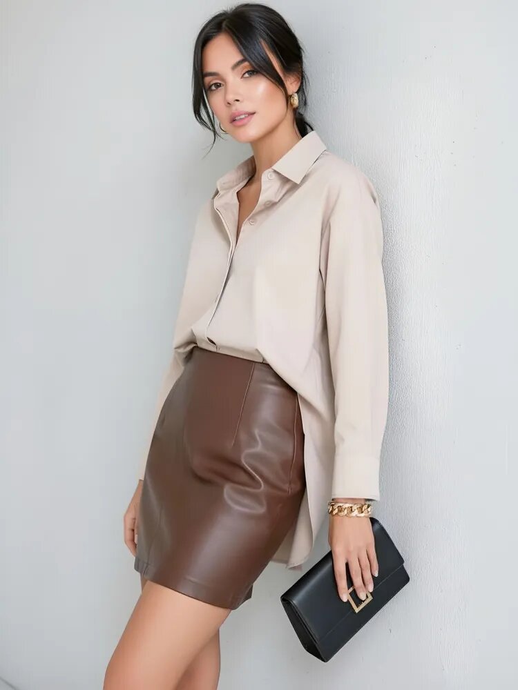 Рубашка Avron OVERSIZE оверсайз для школы и офиса