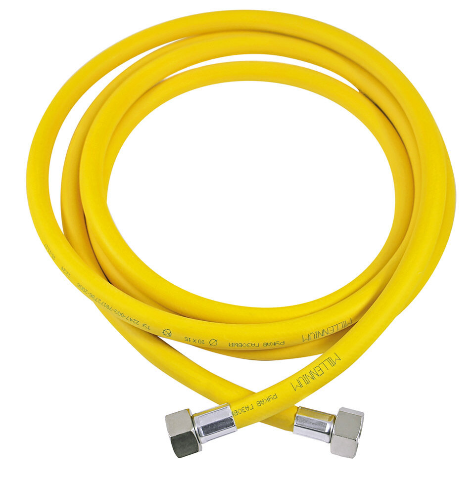 Шланг газовый ПВХ (желтый) 1/2" г/г 0,6 м