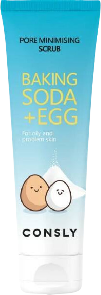 Consly Scrub Скраб для лица с содой и яичным белком Baking Soda Egg Pore Minimising Scrub - 120 мл