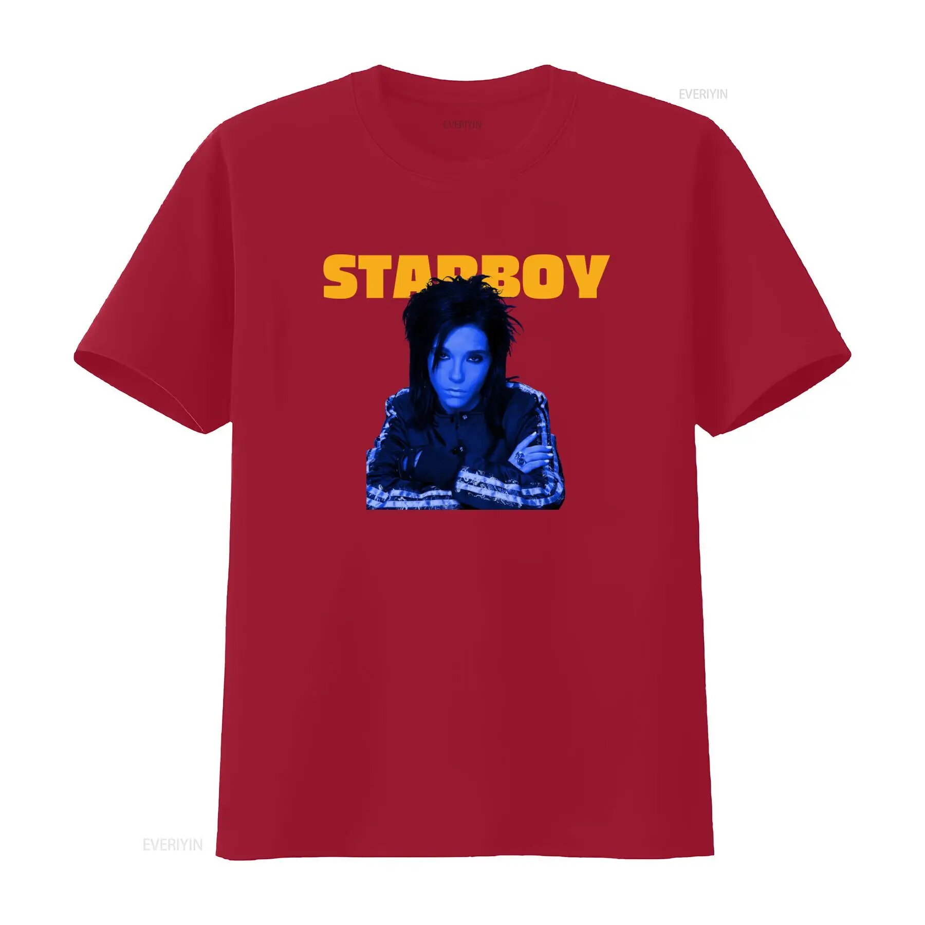 Футболка Bill Kaulitz Starboy, Красный, M