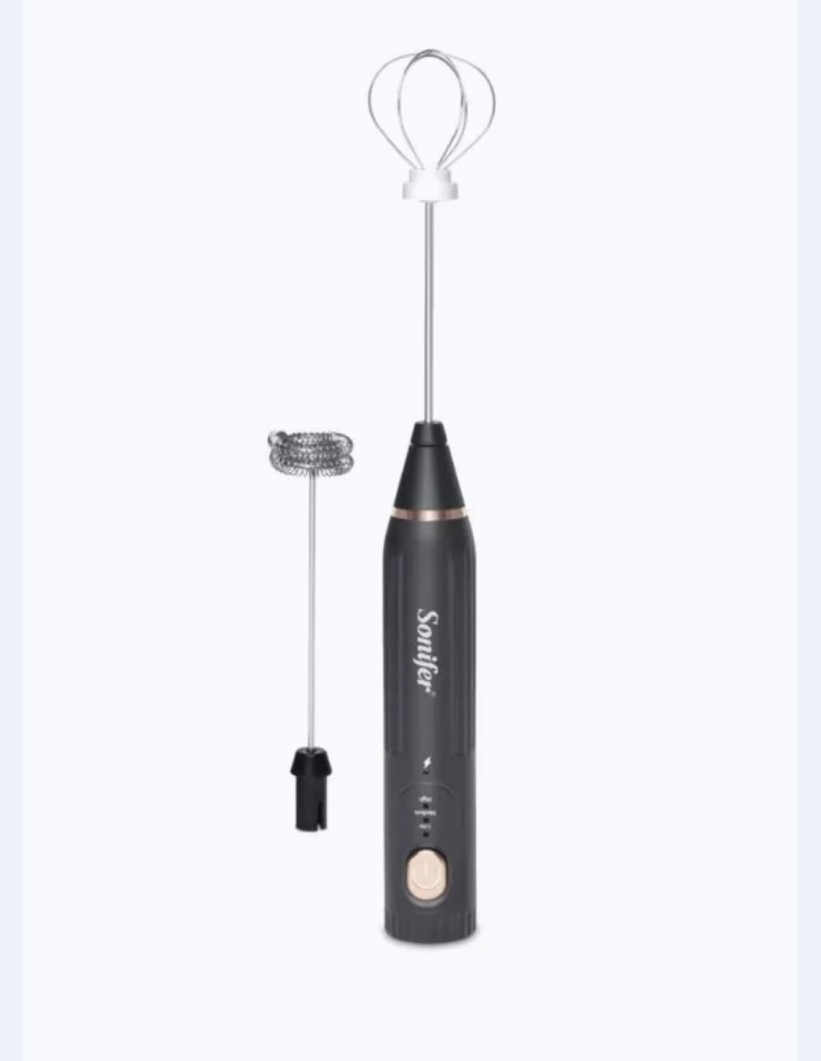 Капучинатор Sonifer SF-8140, ручной, погружной, аккумуляторный, пластик, черный
