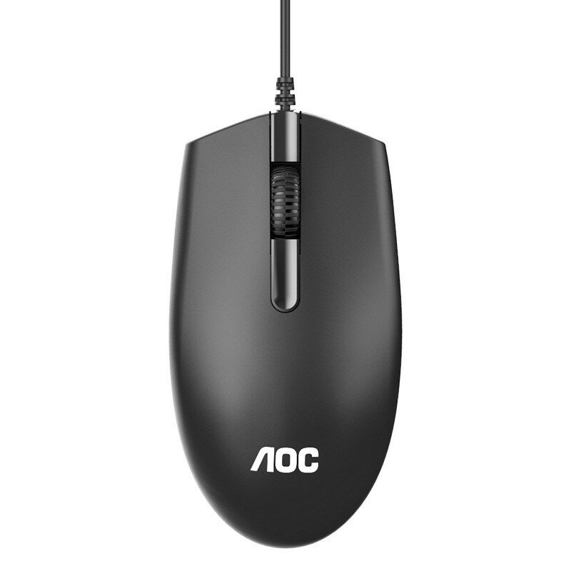 AOC MS100 Проводная USB-мышь профессиональная для офиса ноутбука и настольного компьютера с удобным захватом