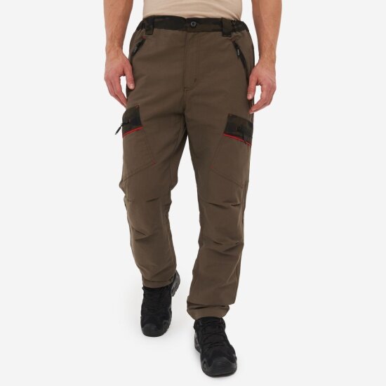 Брюки летние Huntsman Матрица ткань Nylon Cotton цвет Хаки (CN001) р.52-54/182