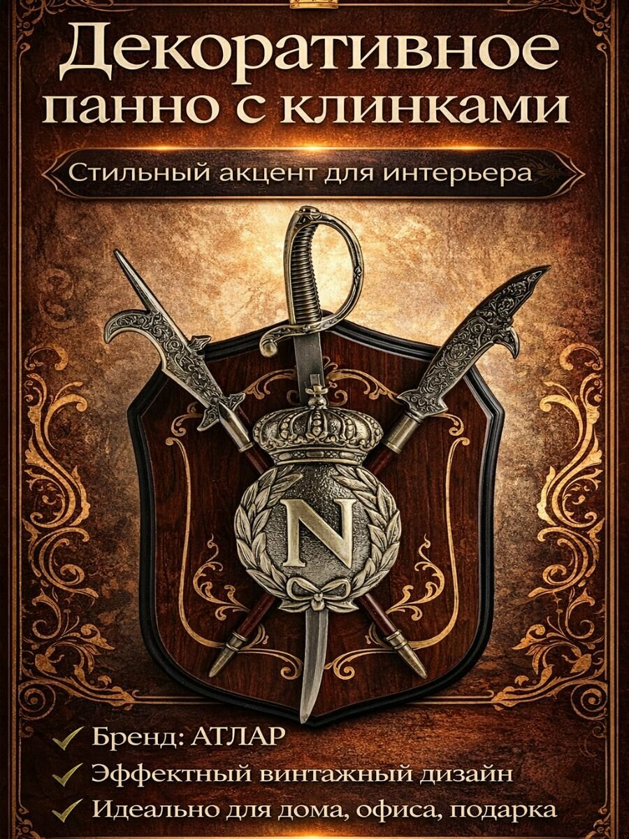 Панно Рыцарские доспехи, 19х3,5х24,5 см