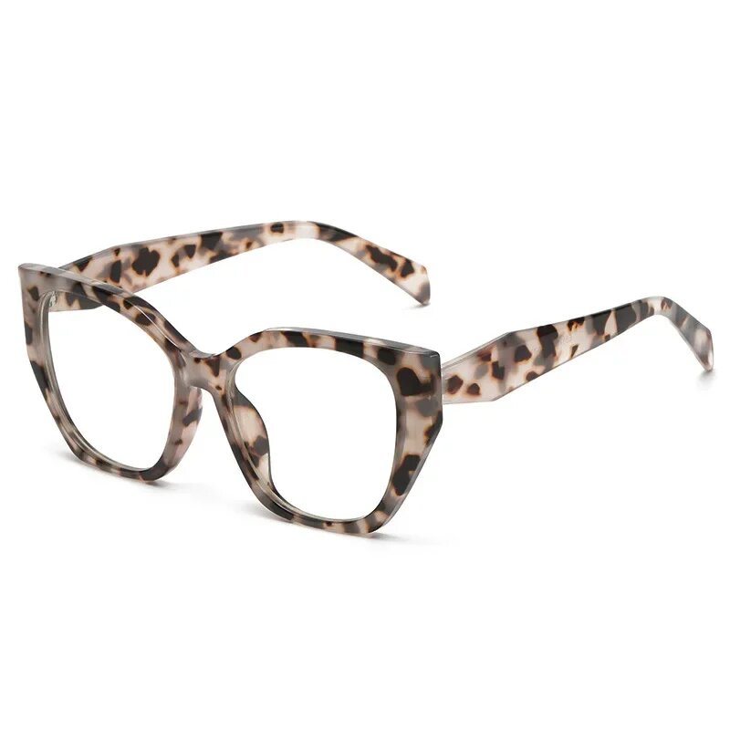 Оправа для очков женская "кошачий глаз" Leopard, коричневая