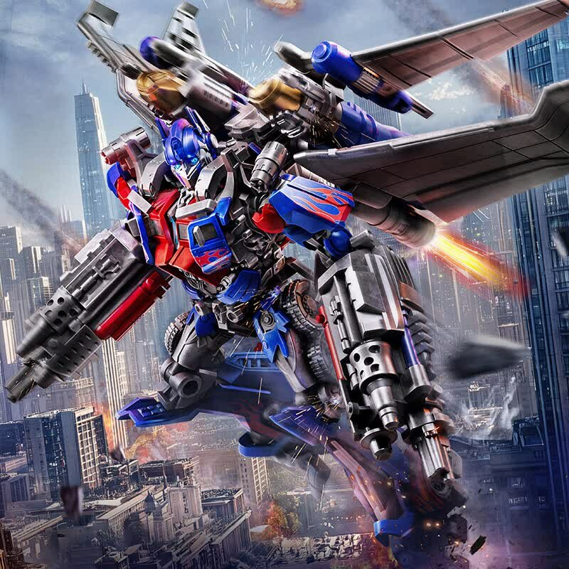 Кубики Bruder Transformer Movie 3 с крыльями Оптимус Прайм игрушка для мальчиков и девочек подарок на день рождения