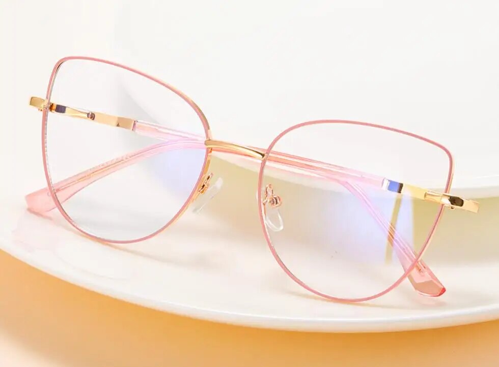 Очки для зрения розовые C4 Pink clear -150