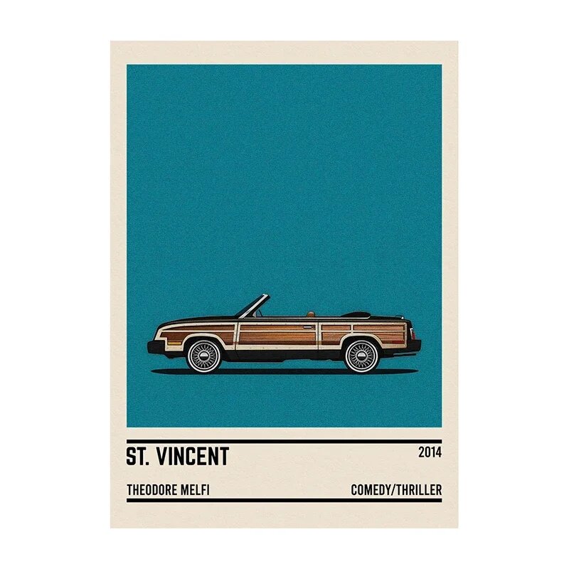 Постер "St. Vincent" (2014), автомобиль, 40x50см, F0045-23