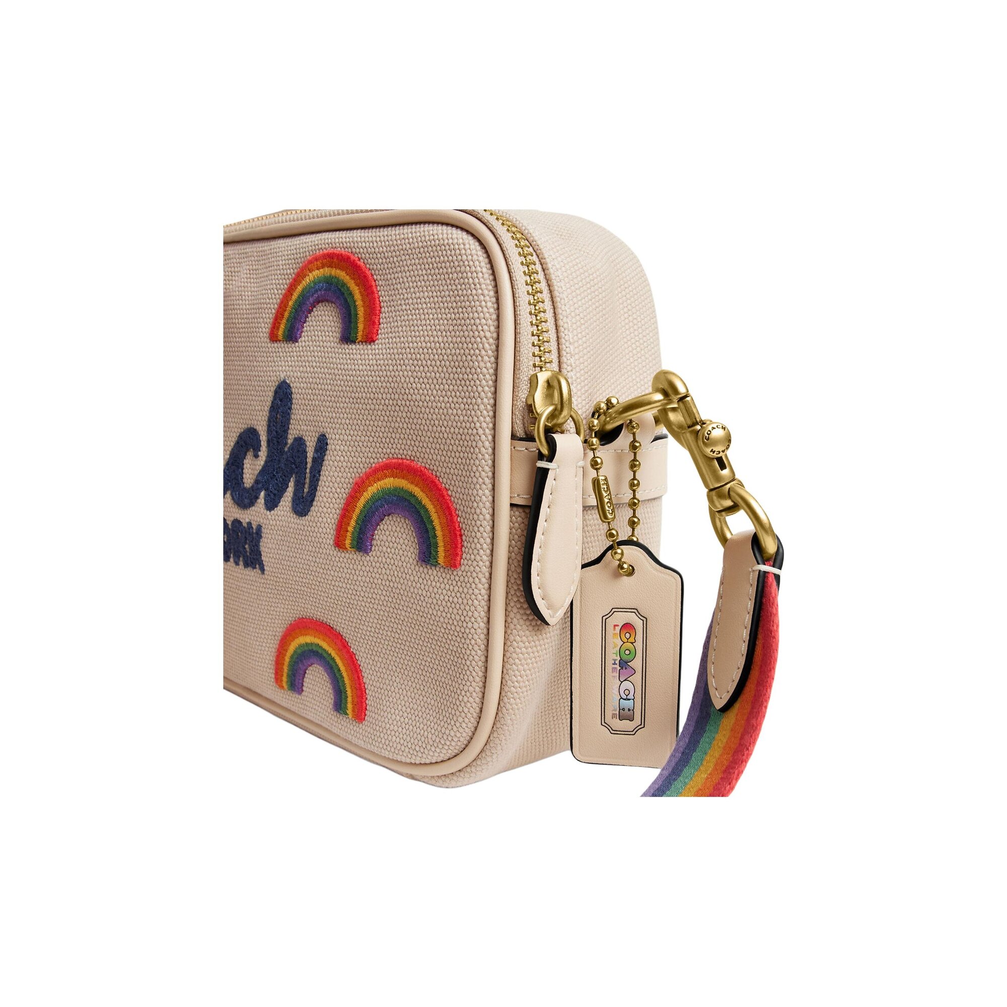 Сумка Coach, фактура вязаная, ivory — фото 1