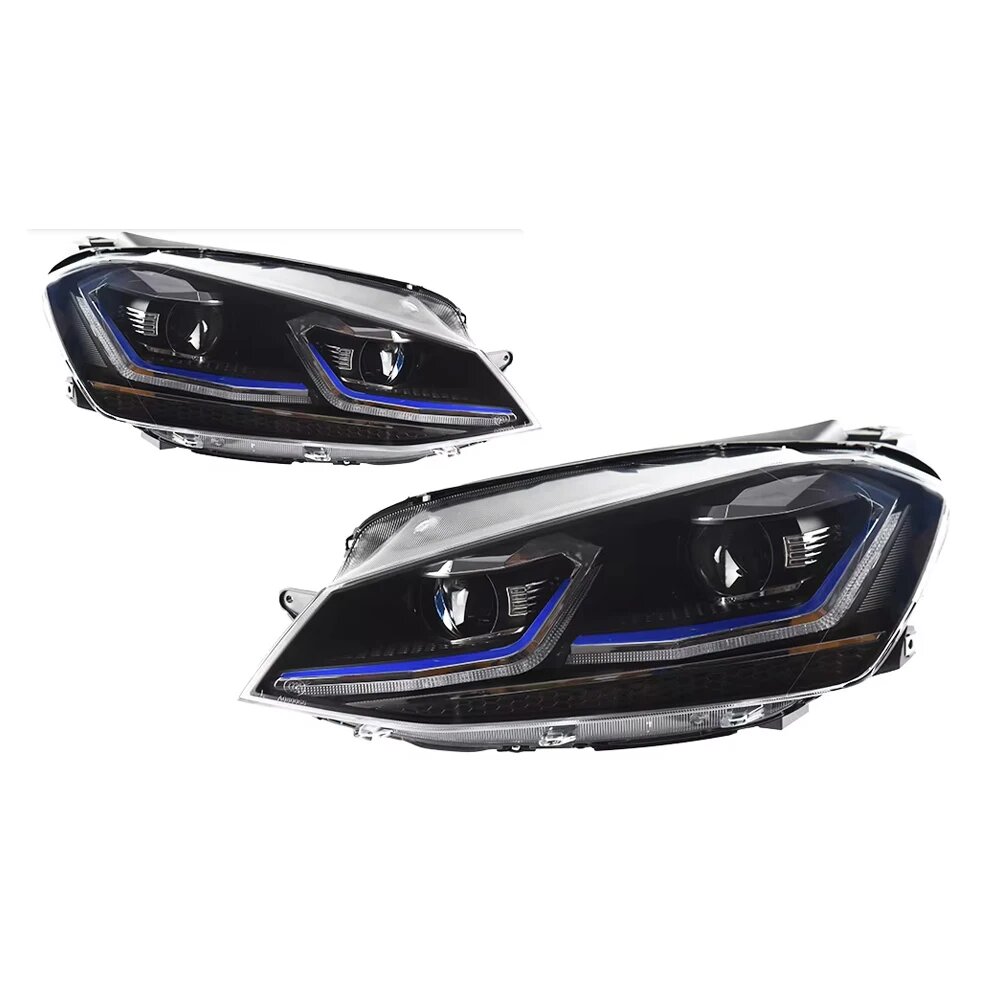 Типы фары LED для Volkswagen VW Golf VII Golf MK7 TSI TDI 2012-2017 Динамическая передняя световая сборка [Не подходит для GTI/R/GTD/MK7.5]