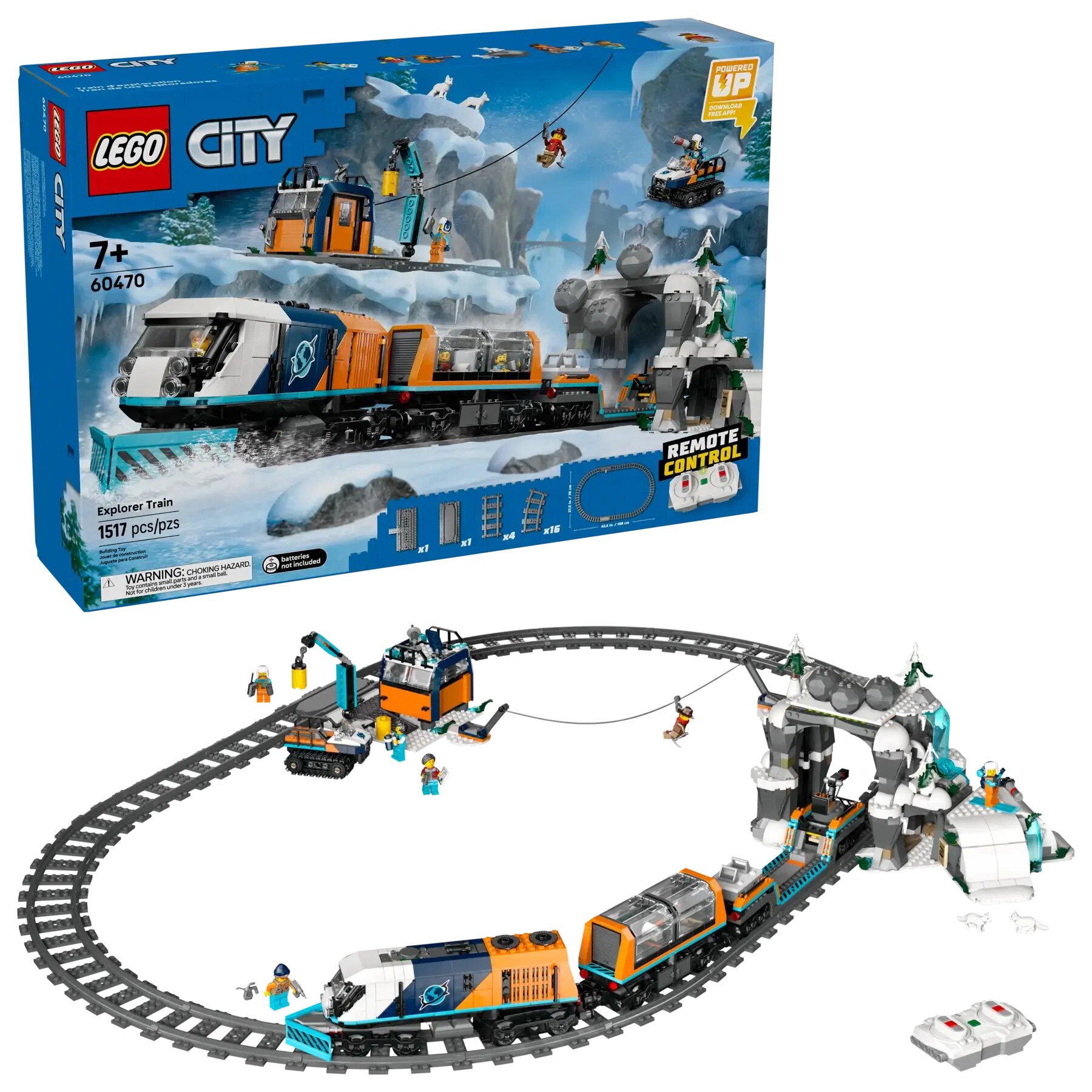 Конструктор LEGO City Полярный экспресс для исследователей Арктики 60470(N) , 1517 дет.
