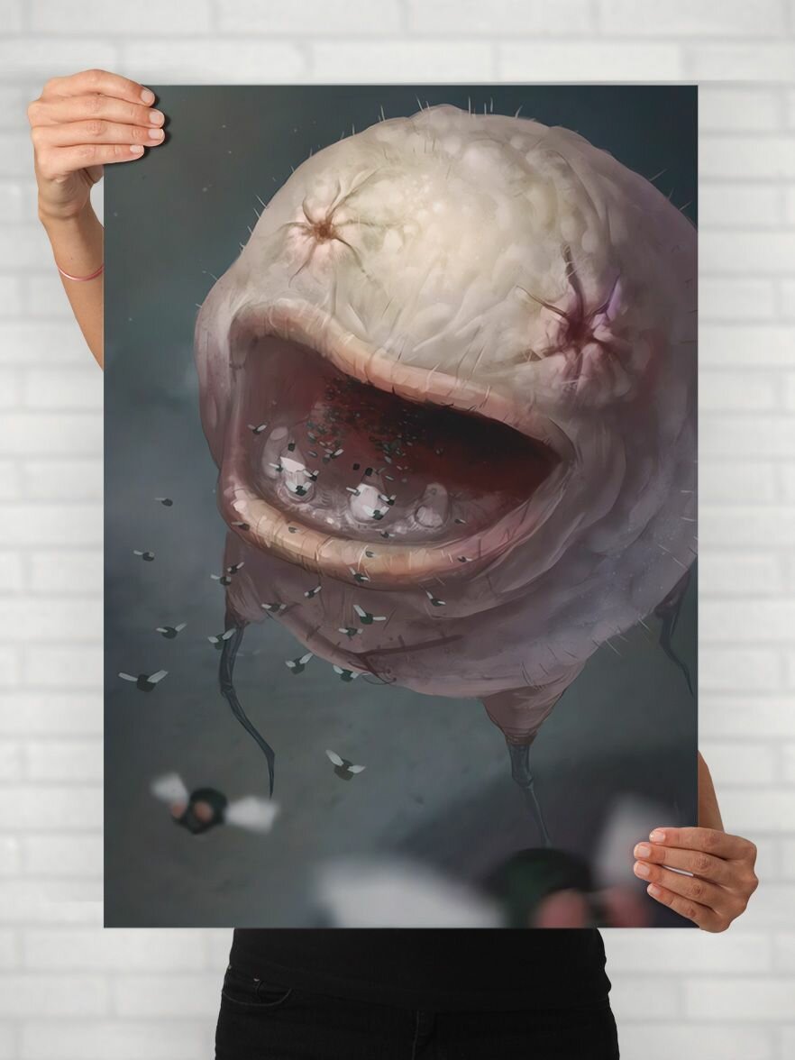 Плакат на стену для интерьера Айзек (The Binding of Isaac 10) - Постер по игре формата A1 (61x84 см)