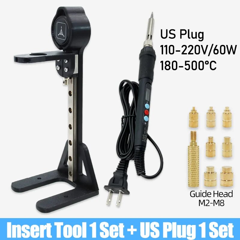 Нагревательный инструмент для вставки M2-M8, US Plug, 60W