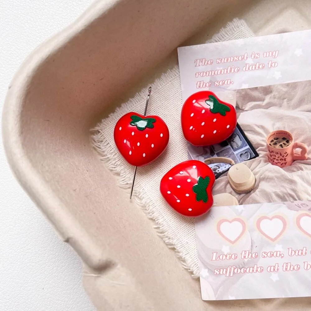Клубничные акриловые бусины, 10 шт, Цвет: 9