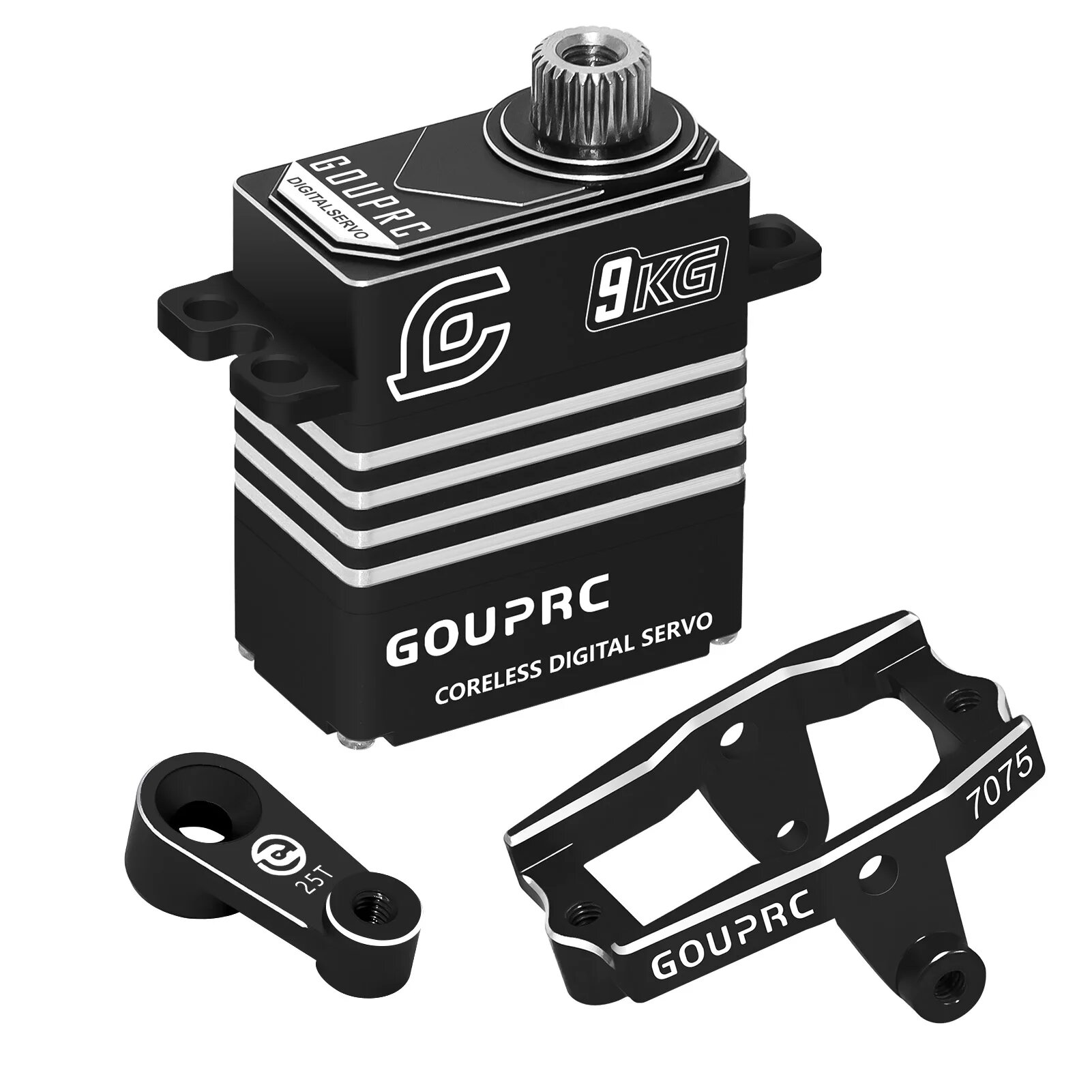 Goup RC 9кг Сервопривод Цифровой Черный для TRX4M 1/18
