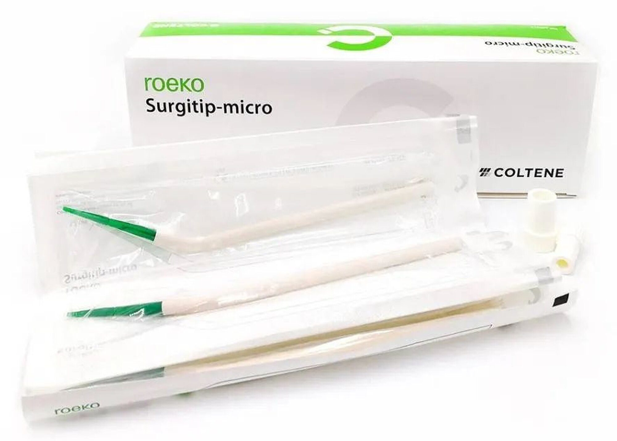 Слюноотсосы хирургические Surgitip Micro 1,2 мм, стерильные одноразовые наконечники, Coltene, 20 шт.