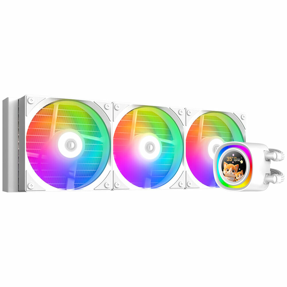 Система водяного охлаждения ID-Cooling FX360 LCD White ARGB 1150/1155/S1156/1151/1200/1700/1851, AM4/AM5