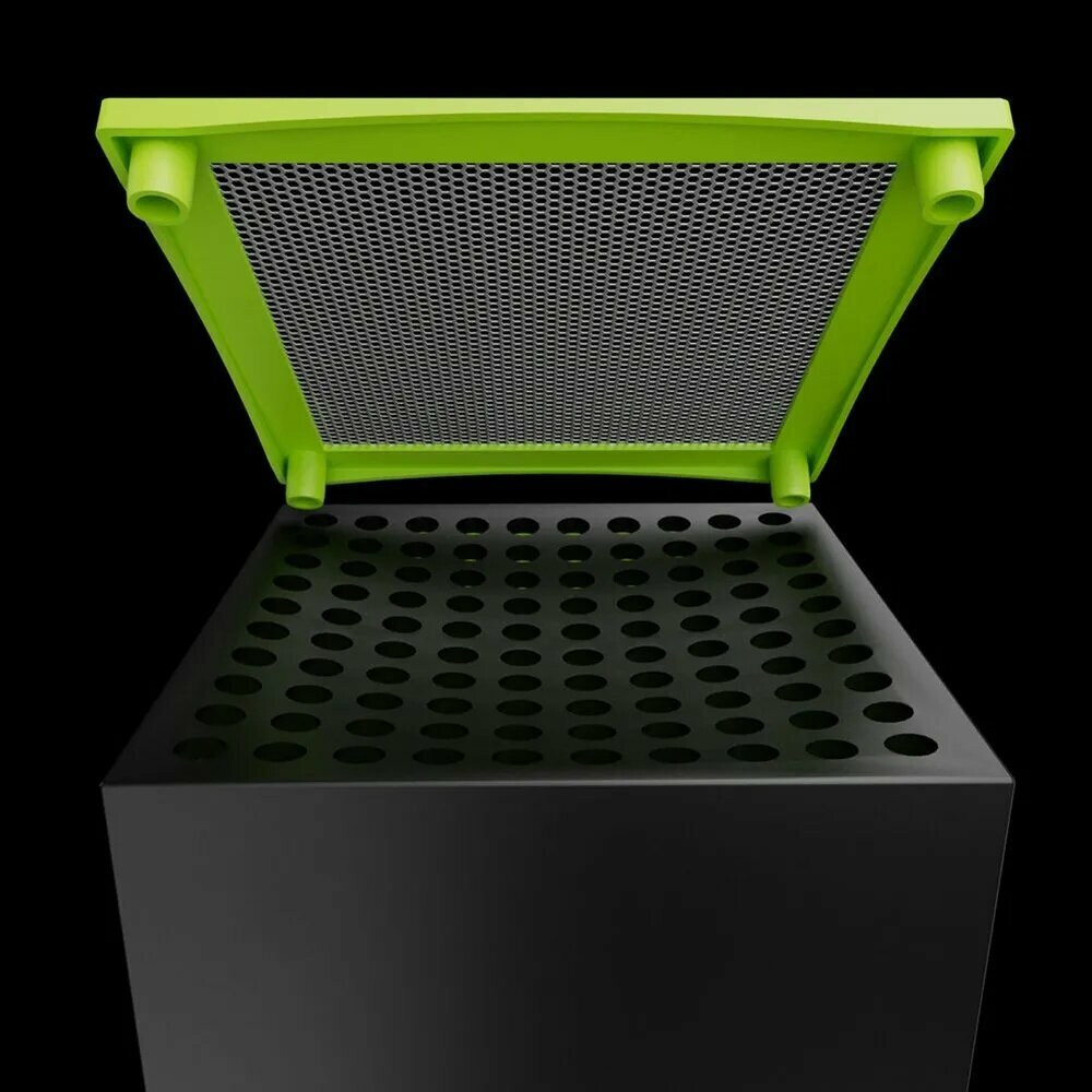 Зелёный сетчатый пылезащитный стенд для Xbox Series X
