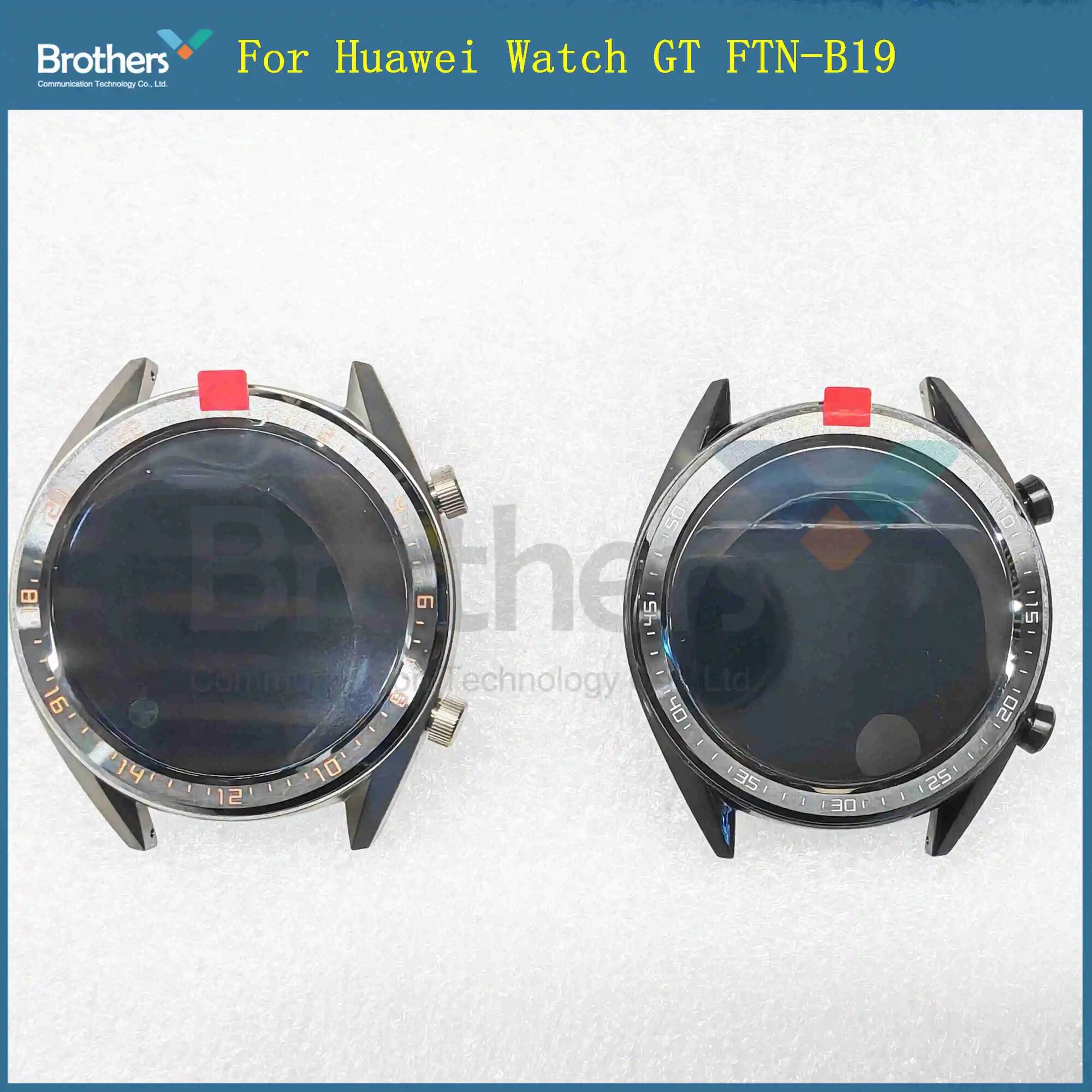 Дисплей LCD с рамкой и сенсорной панелью для Huawei Watch GT, материнская плата, задняя крышка, 46 мм, модель FTN-B19