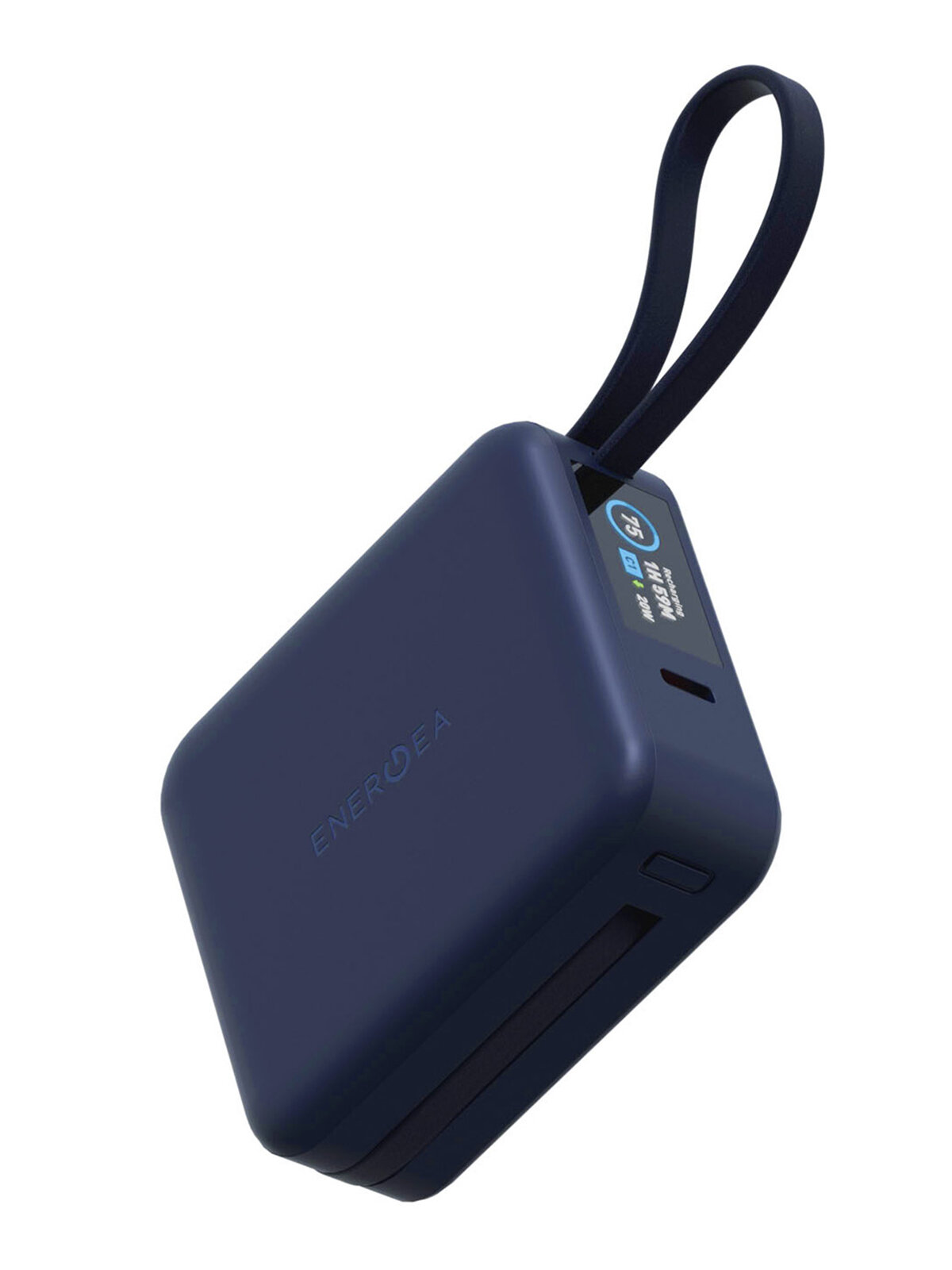 Внешний аккумулятор Energea MagPac MINI Plus с сертификацией CCC, 10000W с MagSafe 15W +USB- С 20W, синий