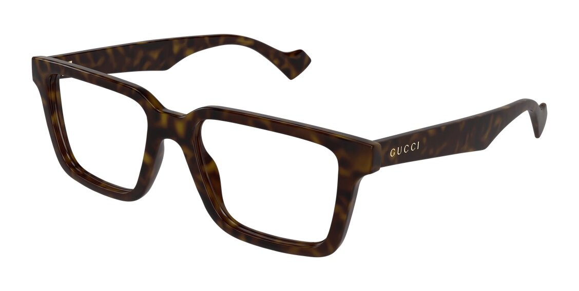 Оправа для очков Gucci GG1729O 006, прямоугольная , пластиковая, черепаховая