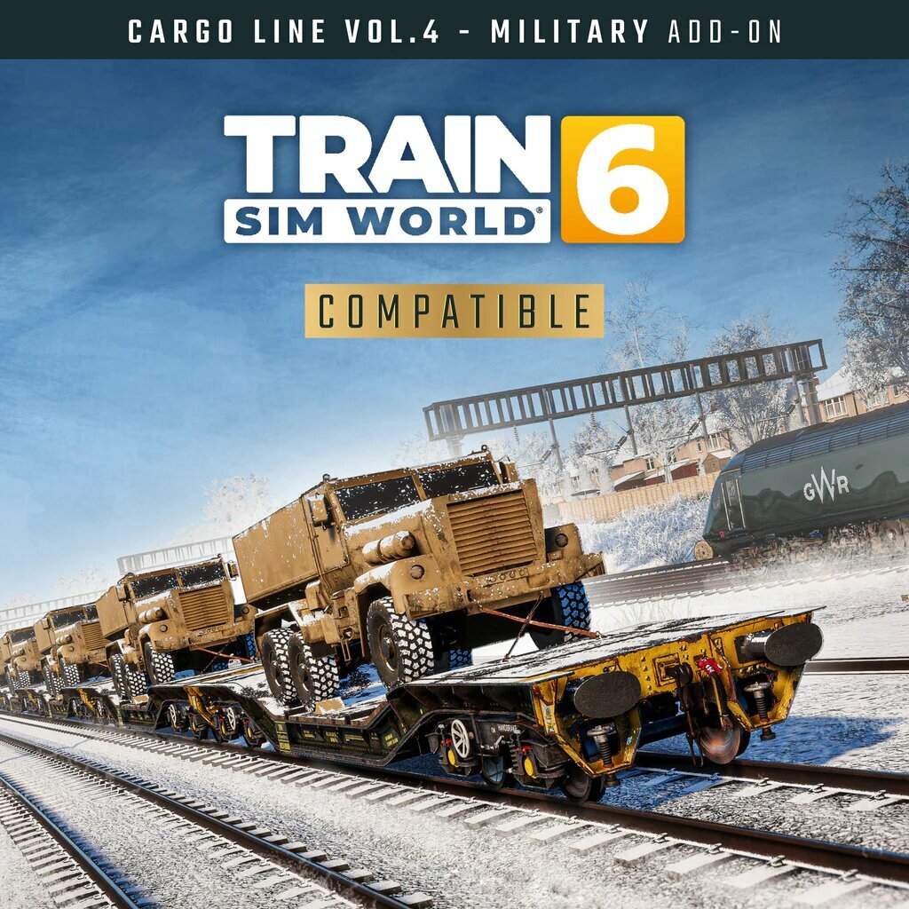 Дополнение Train Sim World 6: Cargo Line Vol. 4 - Military, цифровое издание PlayStation 4 и PlayStation 5, регион Индия / код пополнения баланса