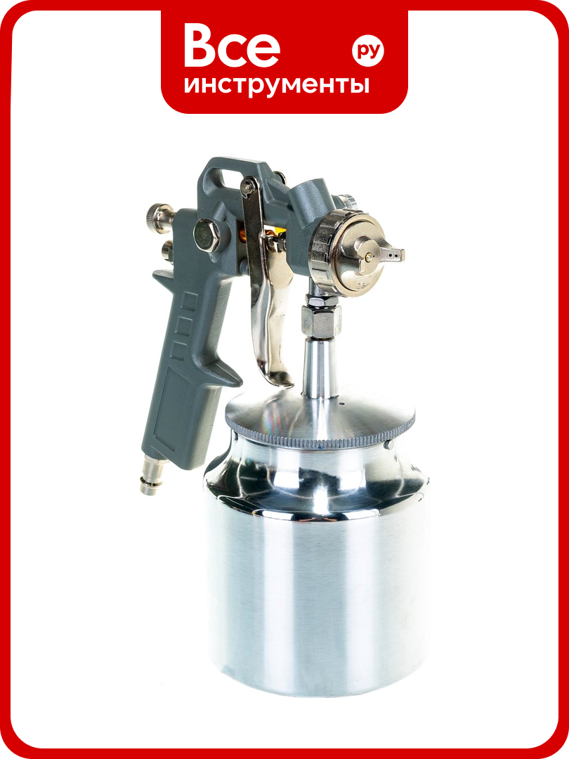 Краскораспылитель с нижним бачком Pegas pneumatic 2.5 мм 2706, для нанесения лаков