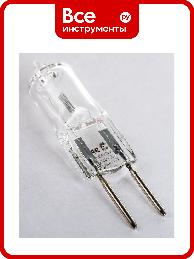 Галогенная, ЭРА, лампа ЭРА GY6.35JC35W12V капсула, 35 Вт, нейтральный, GY6.35 C0027371, глаз свет, высокой
