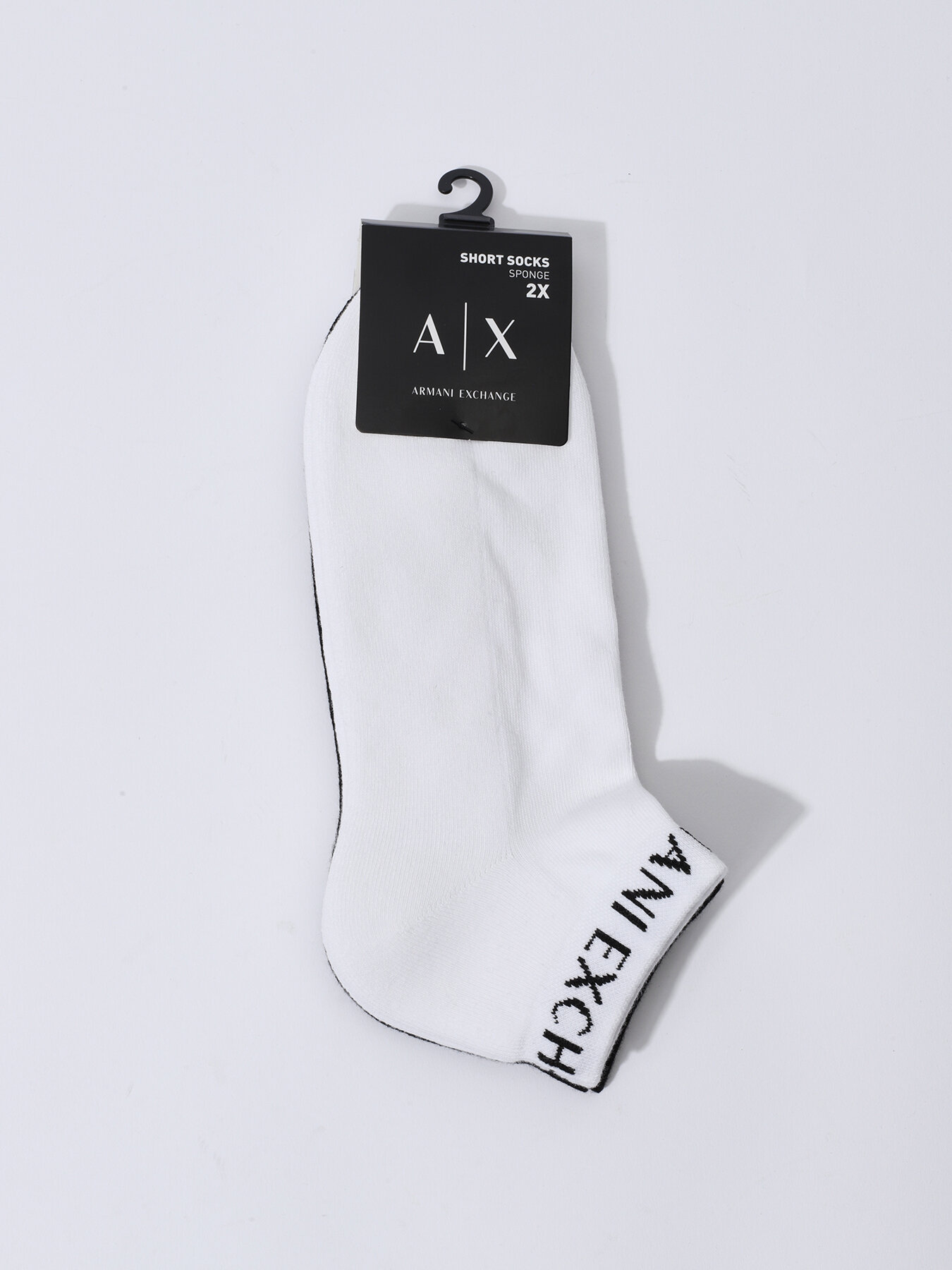 Носки Armani Exchange, размер L/XL, белый, черный
