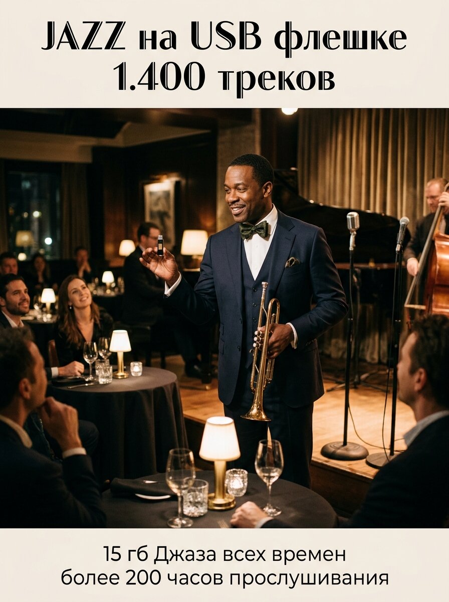 JAZZ на USB флешке 1.400 треков