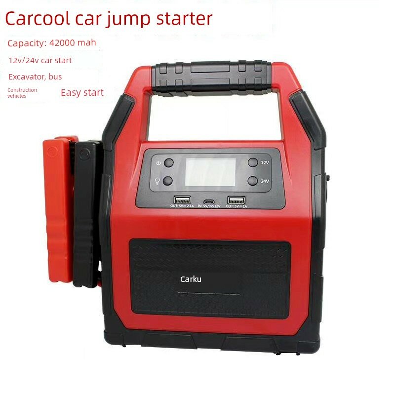 Car Cool 99C 42000 мАч портативный пусковой блок 12В/24В для легковых и грузовых авто, компактный аварийный аккумулятор