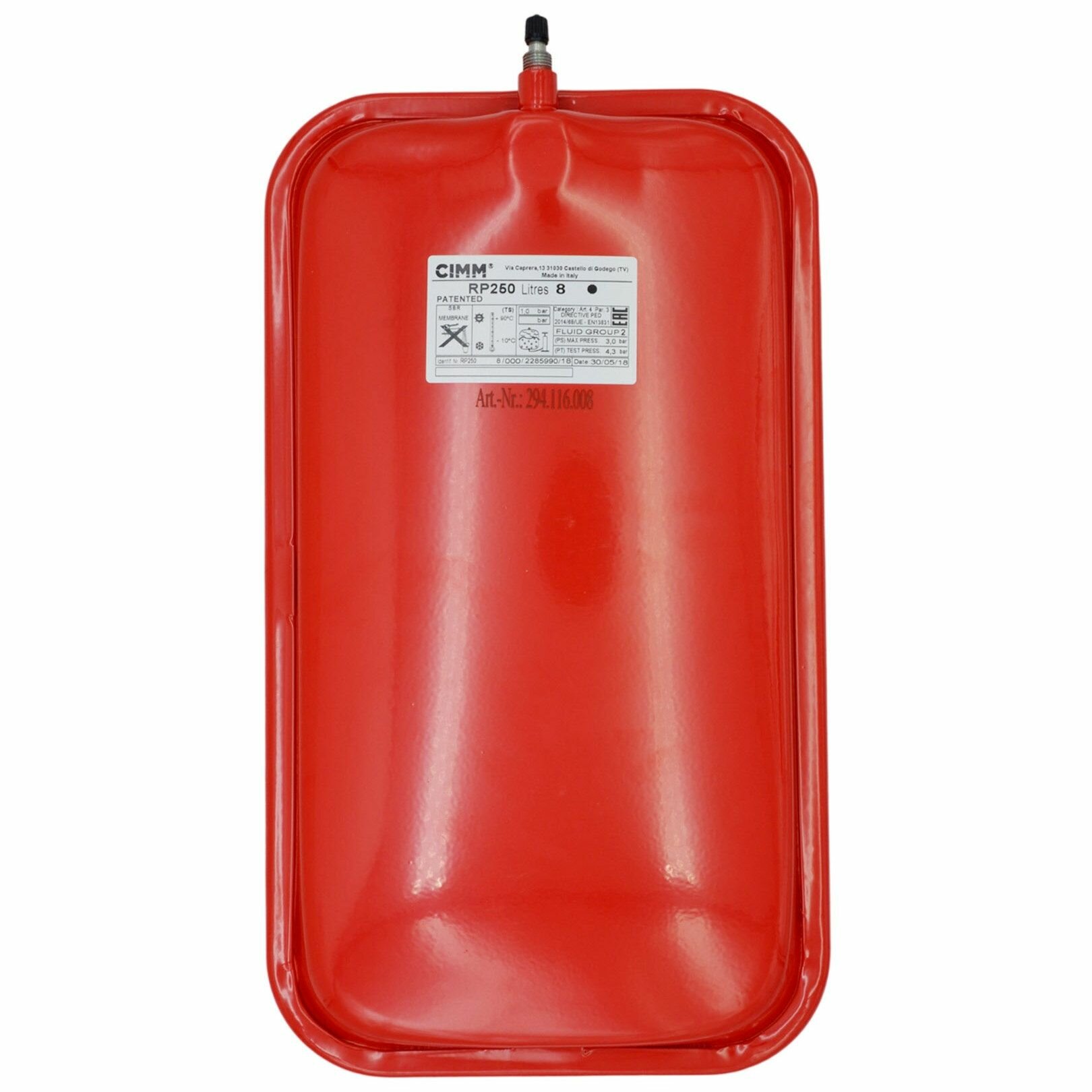 Расширительный бак CIMM RP250/8 тип 8 для котлов Baxi