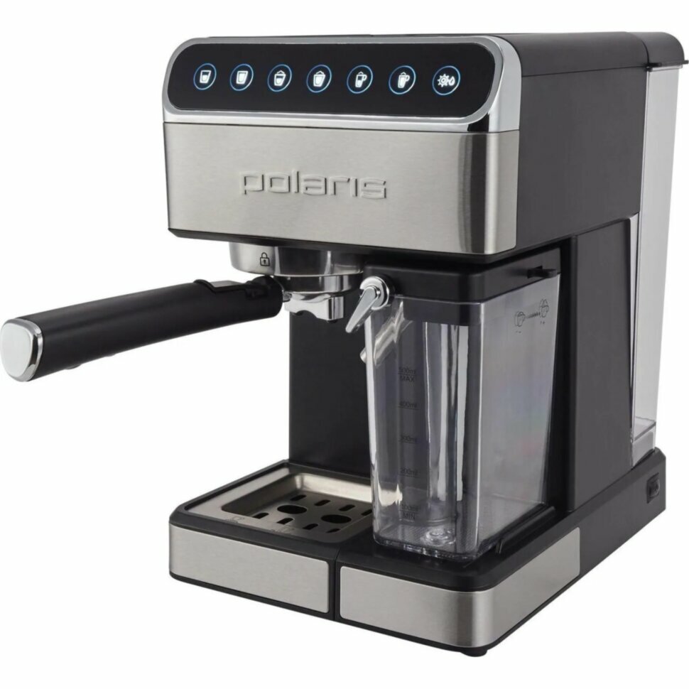 Кофеварка эспрессо Polaris PCM 1535E Adore Cappuccino, Черный, 1846531