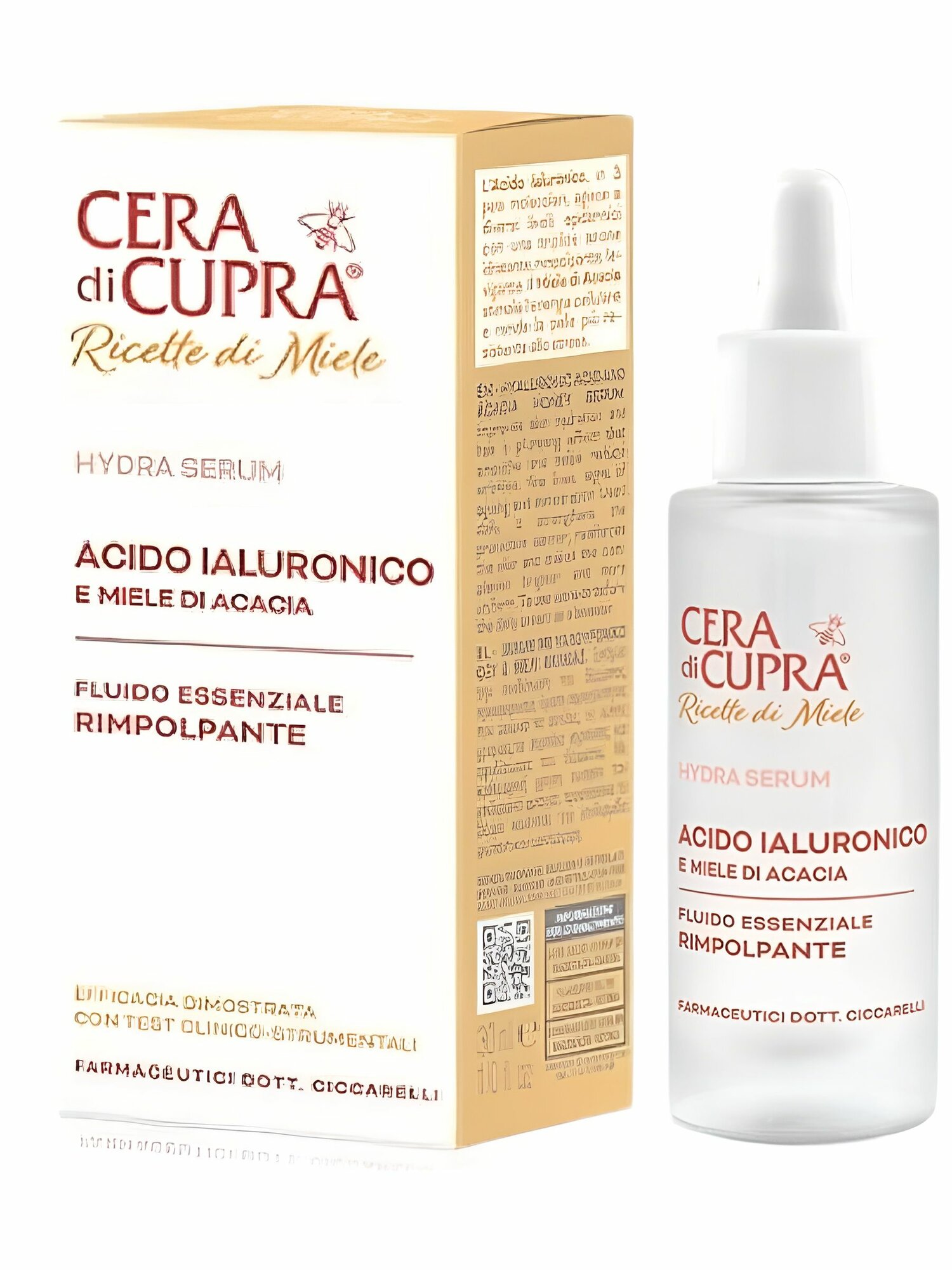 Cera di Cupra Сыворотка для лица с гиалуроновой кислотой и медом акации Hydra Serum 30мл