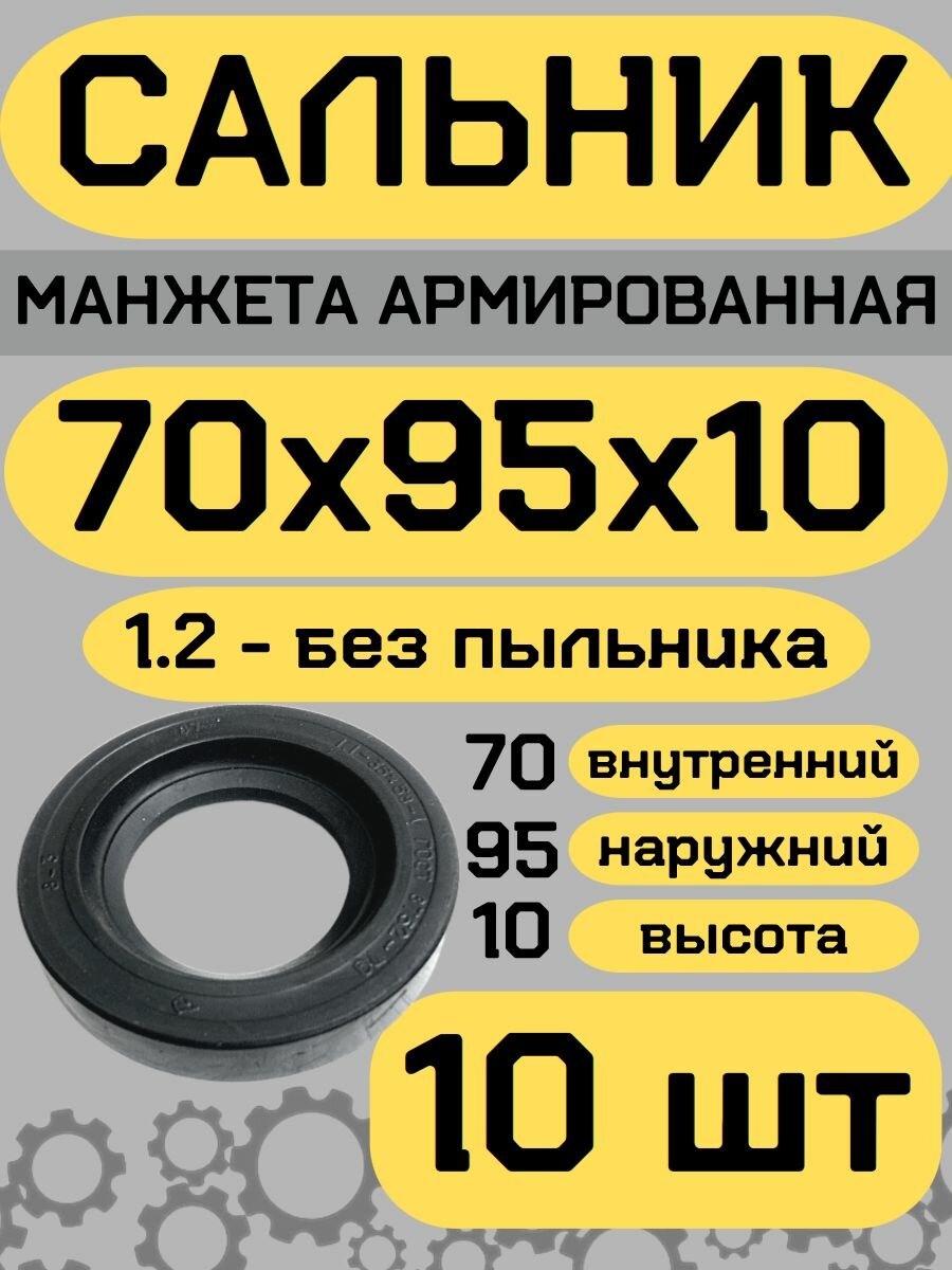 Сальник манжета армированная 70х95х10