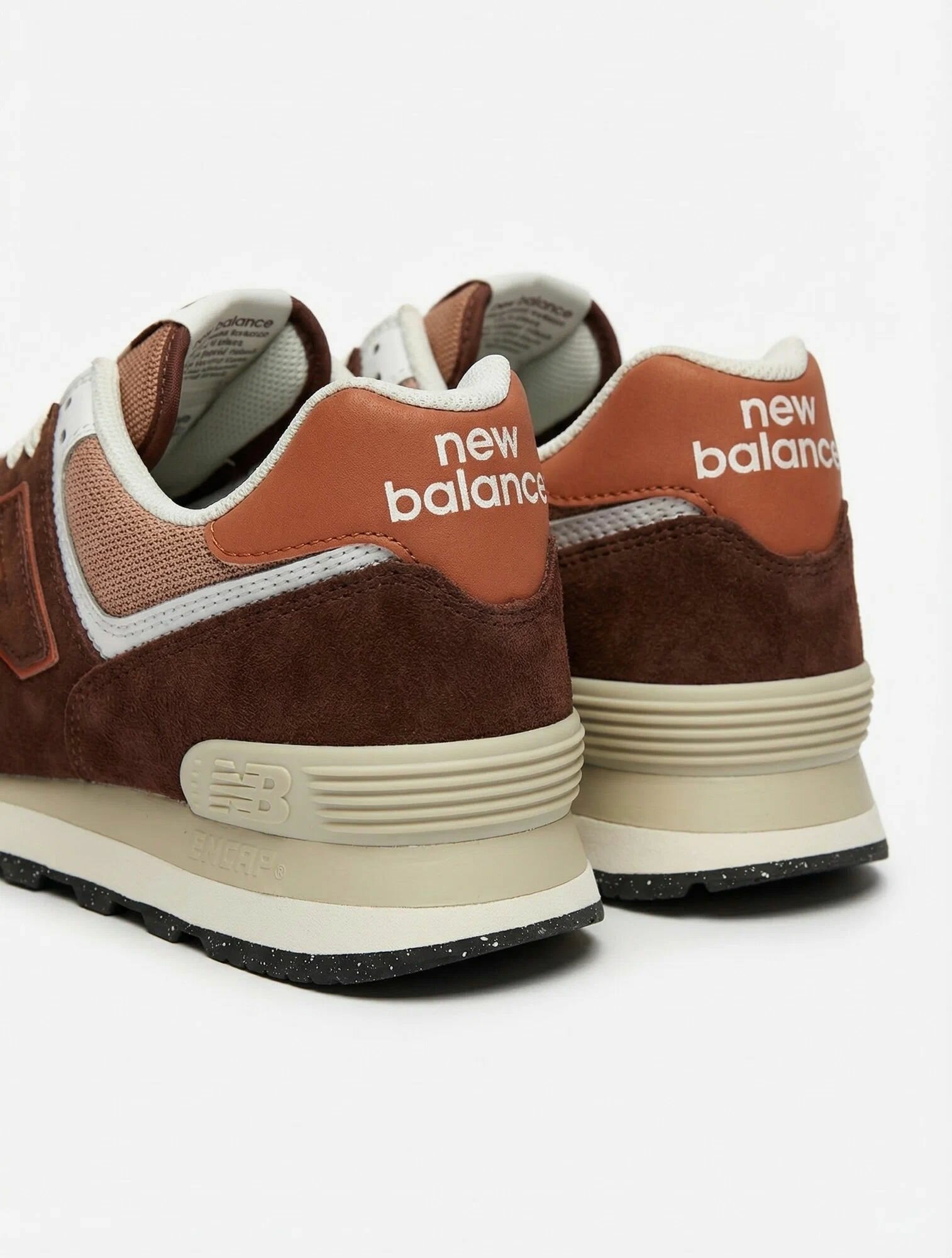 Кроссовки New Balance повседневные, размер RU 40 USm 7.5 СМ 25.5, коричневый — фото 1