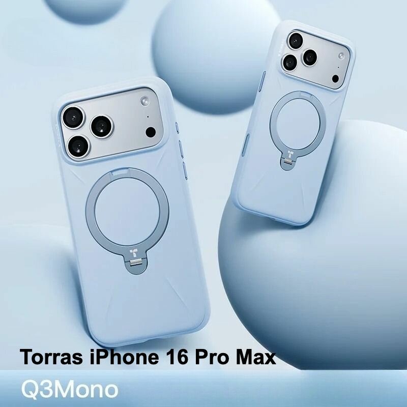 TORRAS Q3 Mono Силиконовый чехол для телефона iPhone MagSafe, совместимый с вращающимся на 360 градусов магнитным держателем