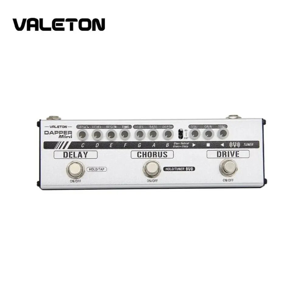 Valeton Dapper Mini Педальный привод с несколькими эффектами, Овердрайв, дисторшн-тюнер, задержка припева