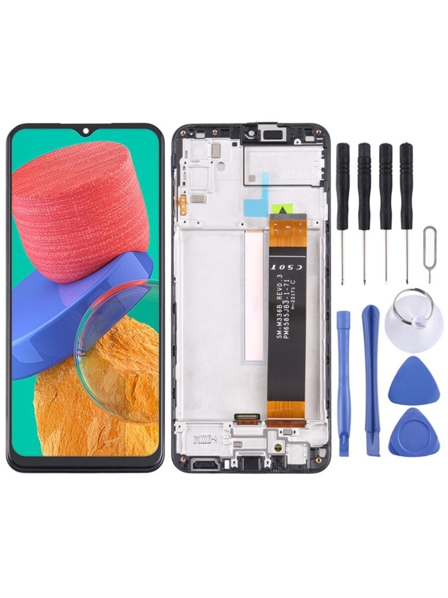 Оригинальный ЖК-экран для Samsung Galaxy M33 5G SM-M336B, дигитайзер в сборе с рамкой