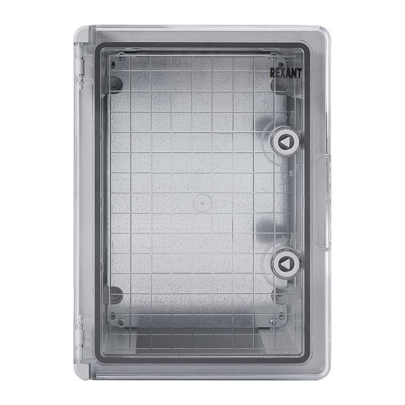Корпус ЩМПп 350х250х150 УХЛ1 IP65 с прозр. дверцей и монтажн. панелью ABS пластик. Rexant 11-0411
