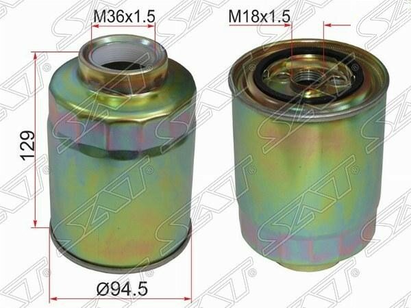 Фильтр топливный SAT ST-23390-64480 Toyota Land Cruiser J100 98-05, Land Cruiser Prado 96-07