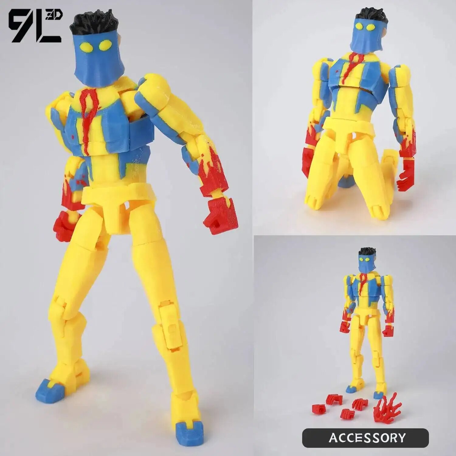 Фигурка 9L3D Invincible Slayer, желтый/Shiesty