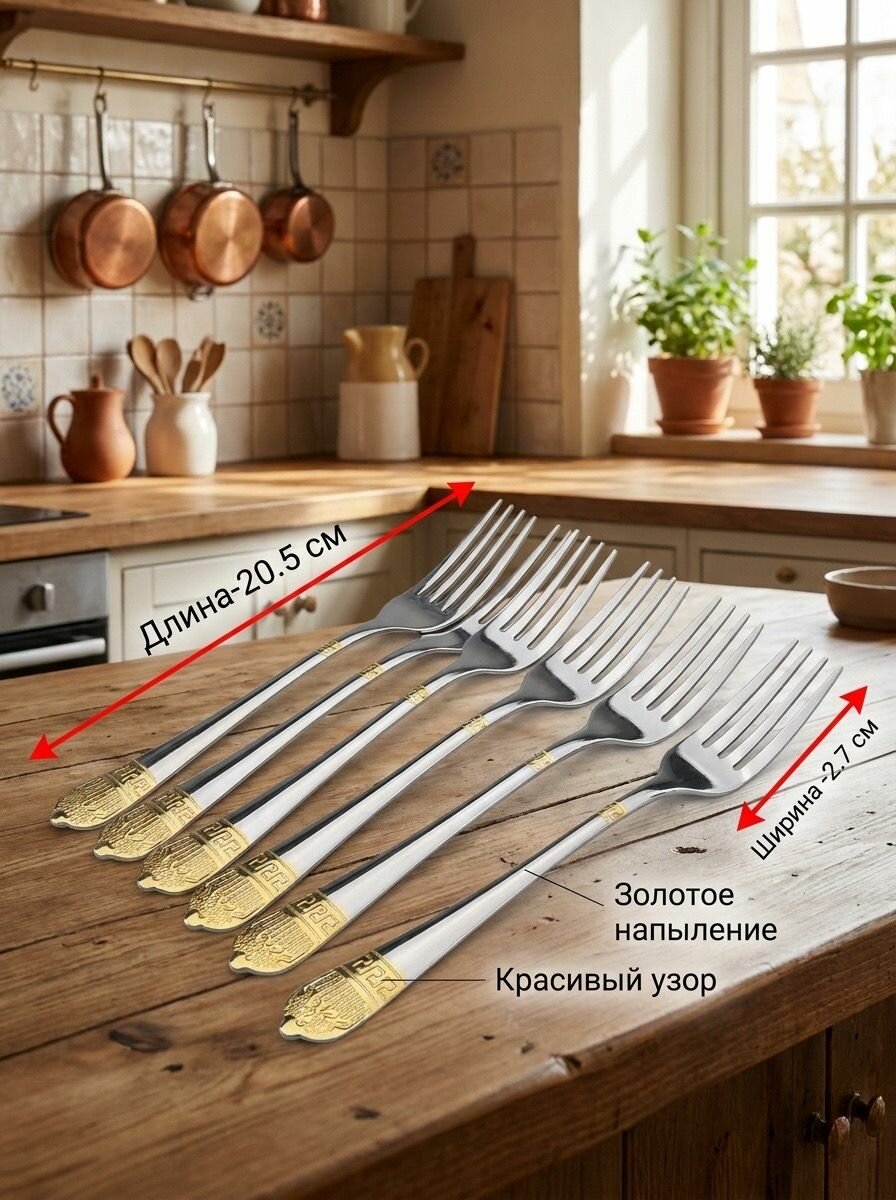 Набор вилок 6 штук — фото 1