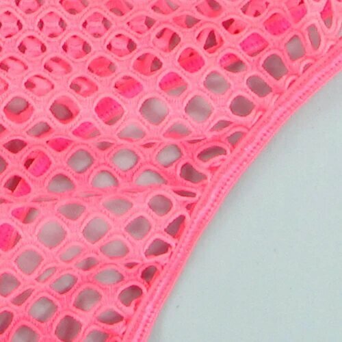 Розовые стринги QIANNIAODAO XXXL, neon pink big net