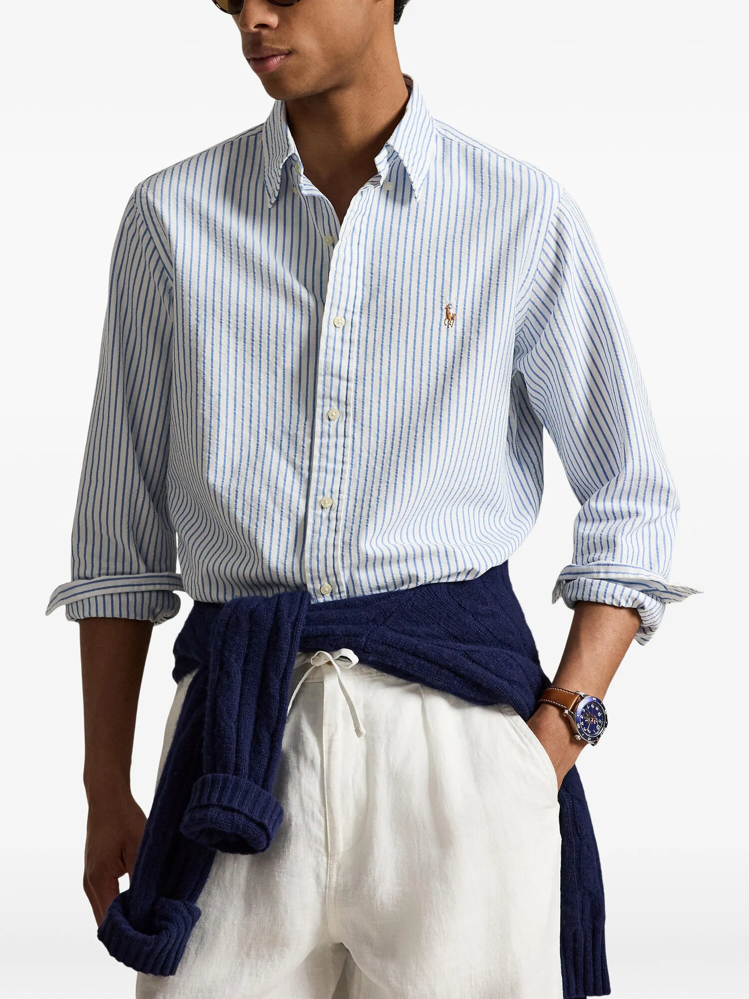Рубашка Polo Ralph Lauren, размер L, белый, — фото 1