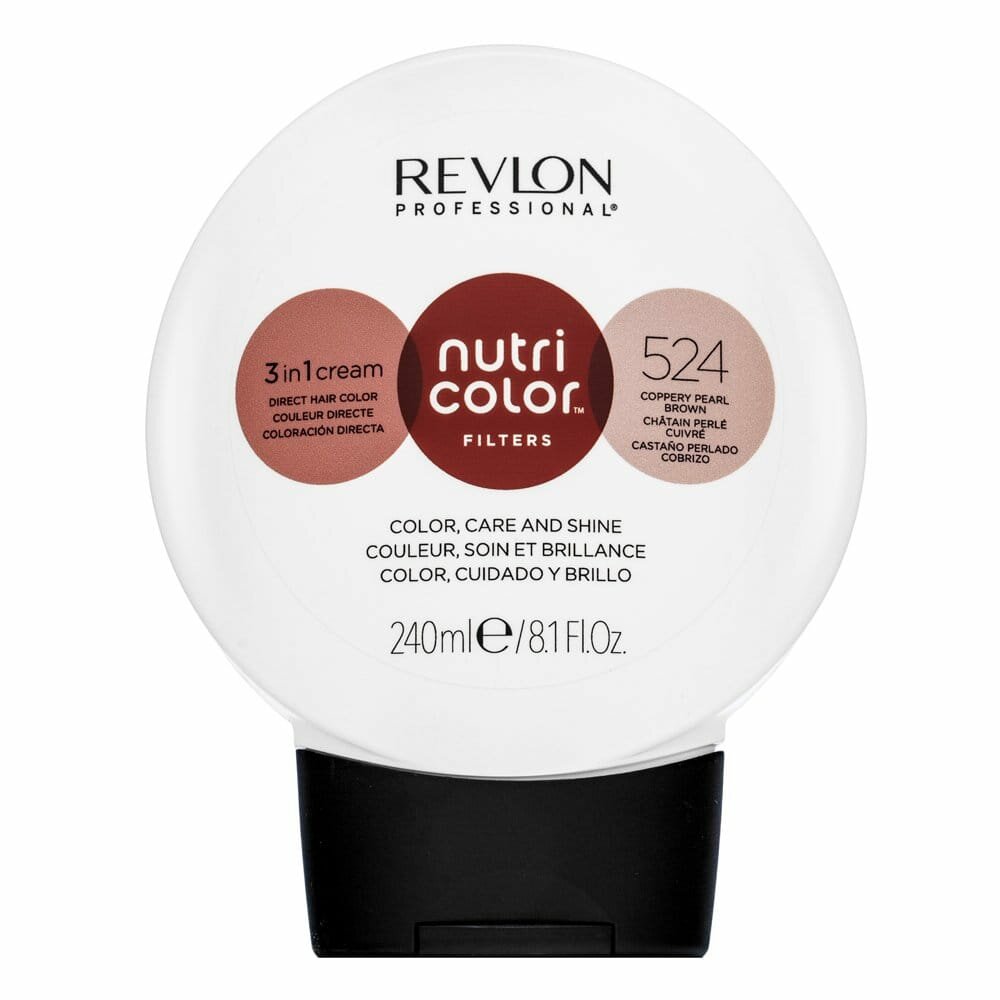 Краска для волос Revlon Professional Nutri Color Filters 3in1 Cream 524 Coppery Pearl Brown 240 мл