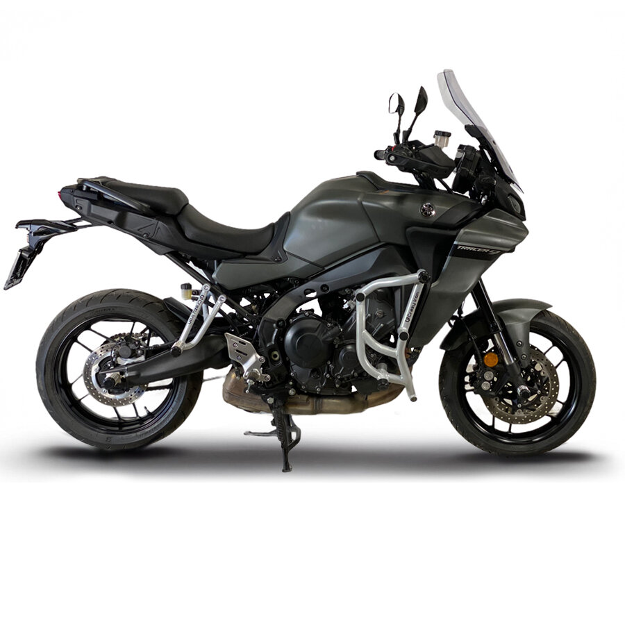 Клетка YAMAHA TRACER 900 / GT (2021-2024) CRAZY IRON серии DAMPER, черный матовый цвет