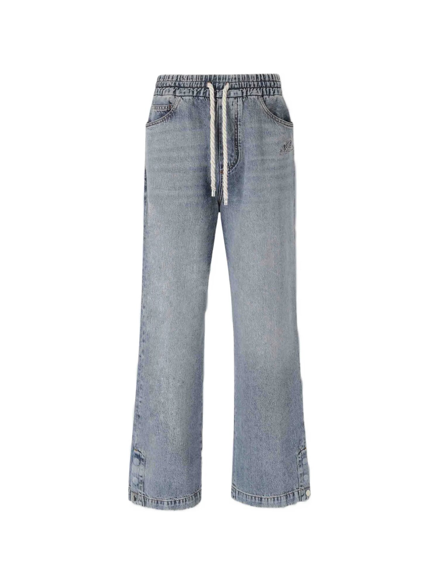 Джинсы Drawstring wide-leg jeans 